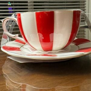 Grace Teaware | Kitchen | Peppermint Stripe Tea Cup Set | Poshmark